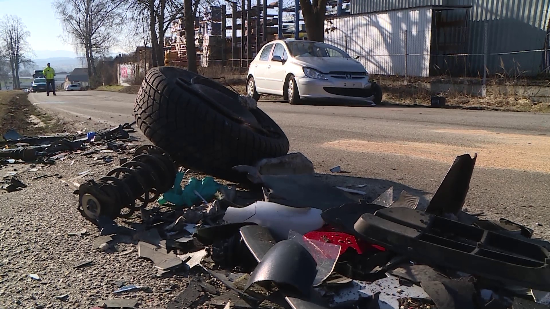 V Trhových Svinech se ráno stala vážná nehoda | Jihočeská televize